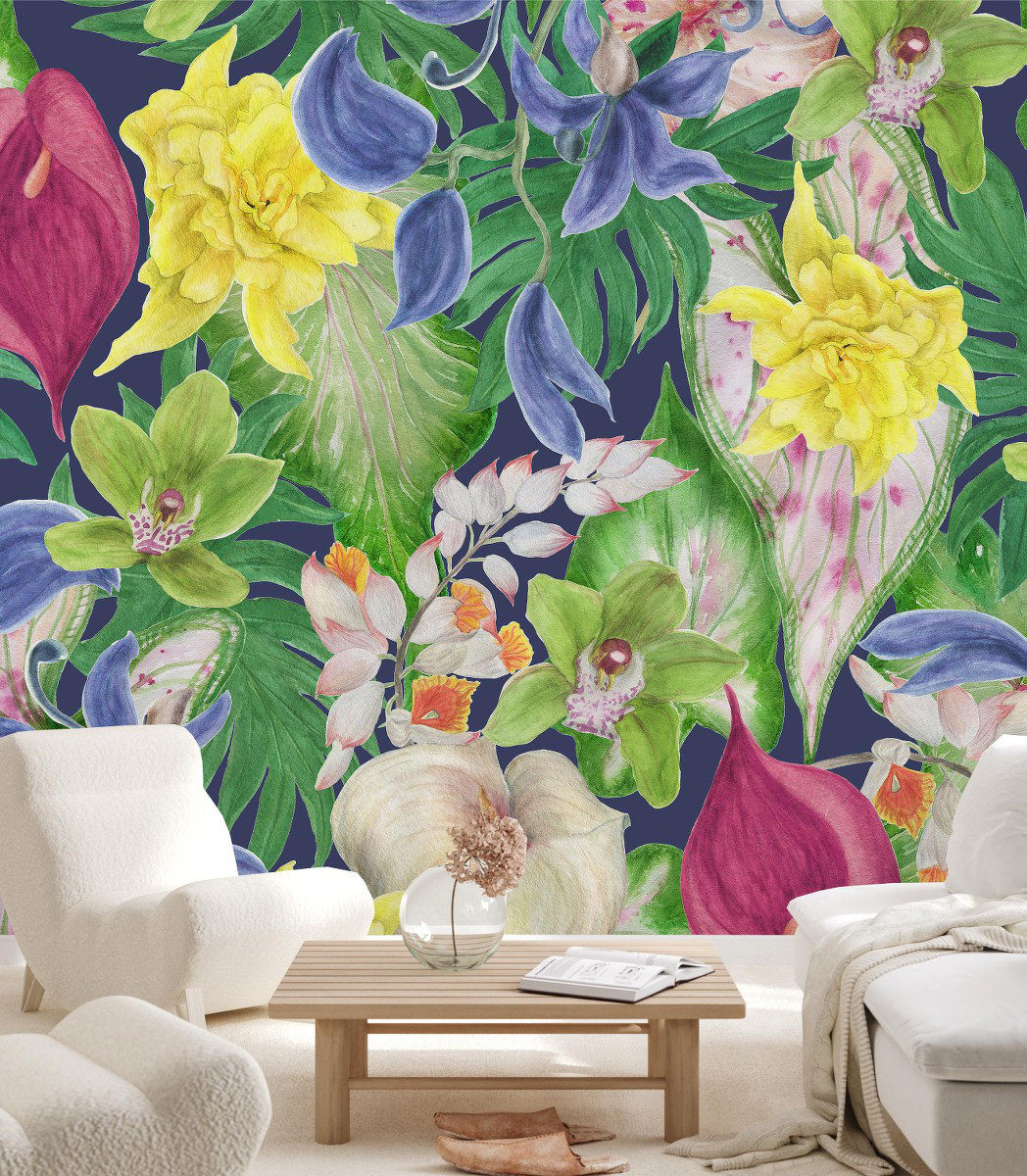 Bayou Breeze Kinisha Peel & Stick Floral Wallpaper | Wayfair