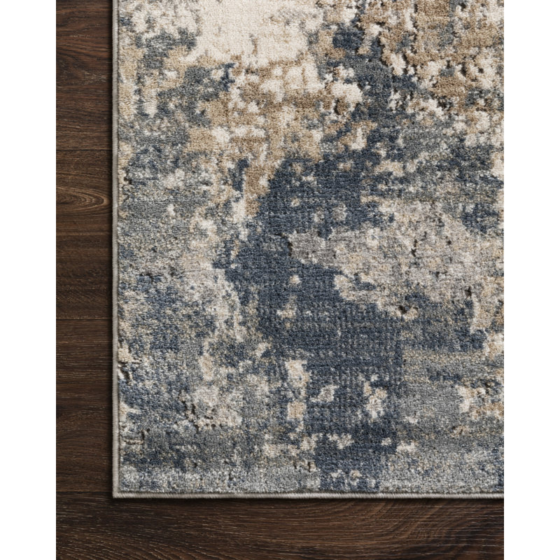 Williston Forge Eleanore Performance Sand/Mist Rug & Reviews | Wayfair