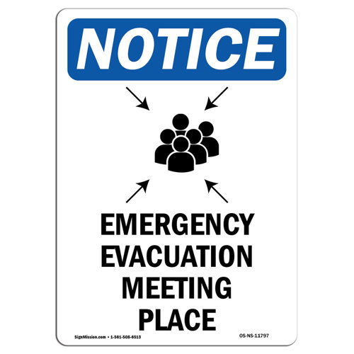 SignMission Emergency Evacuation Sign | Wayfair
