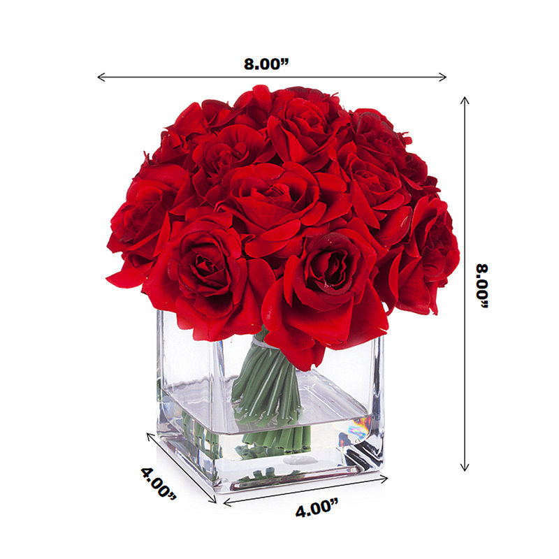 Primrue Roses Floral Arrangements in Vase & Reviews | Wayfair