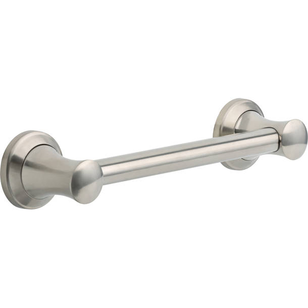 41316-RB,PN Delta Bath Safety Grab Bar with Corner Shelf & Reviews ...