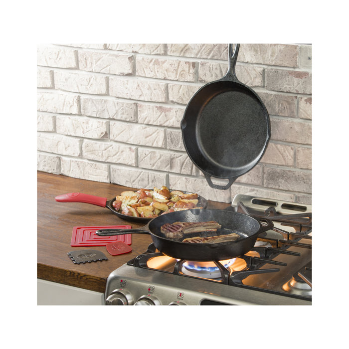 Lodge 6 Piece Cast Iron Essential Pan Set & Reviews | Wayfair
