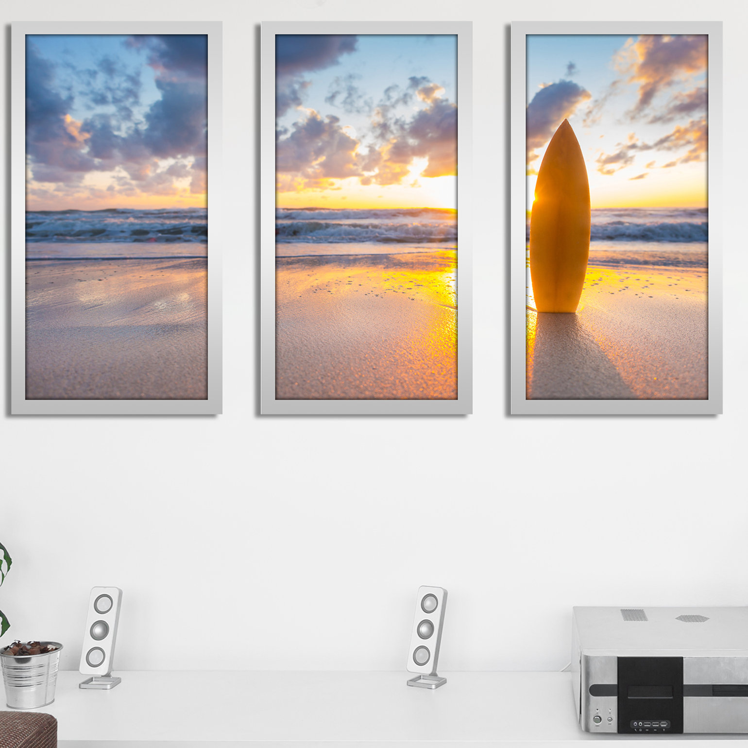 PicturePerfectInternational 3 Piece Picture Frame Photograph | Wayfair