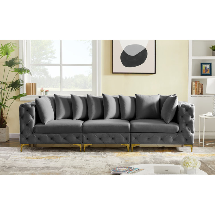 Meridian Furniture USA 108'' Upholstered Sofa | Wayfair