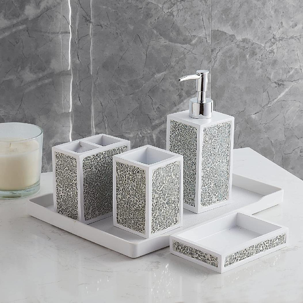 Mercer41 Eli-Ray 4 Piece Bathroom Accessory Set | Wayfair