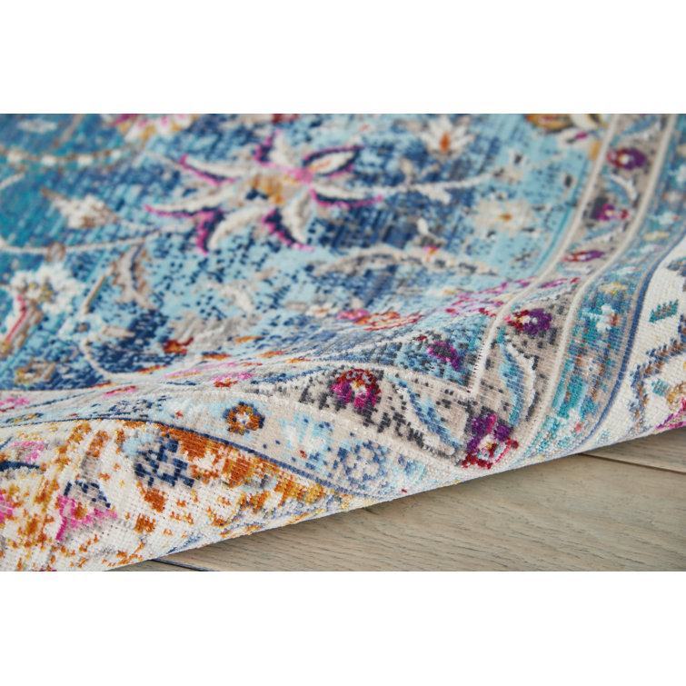 Three Posts Boynton Blue/Beige/Pink Rug & Reviews | Wayfair.co.uk