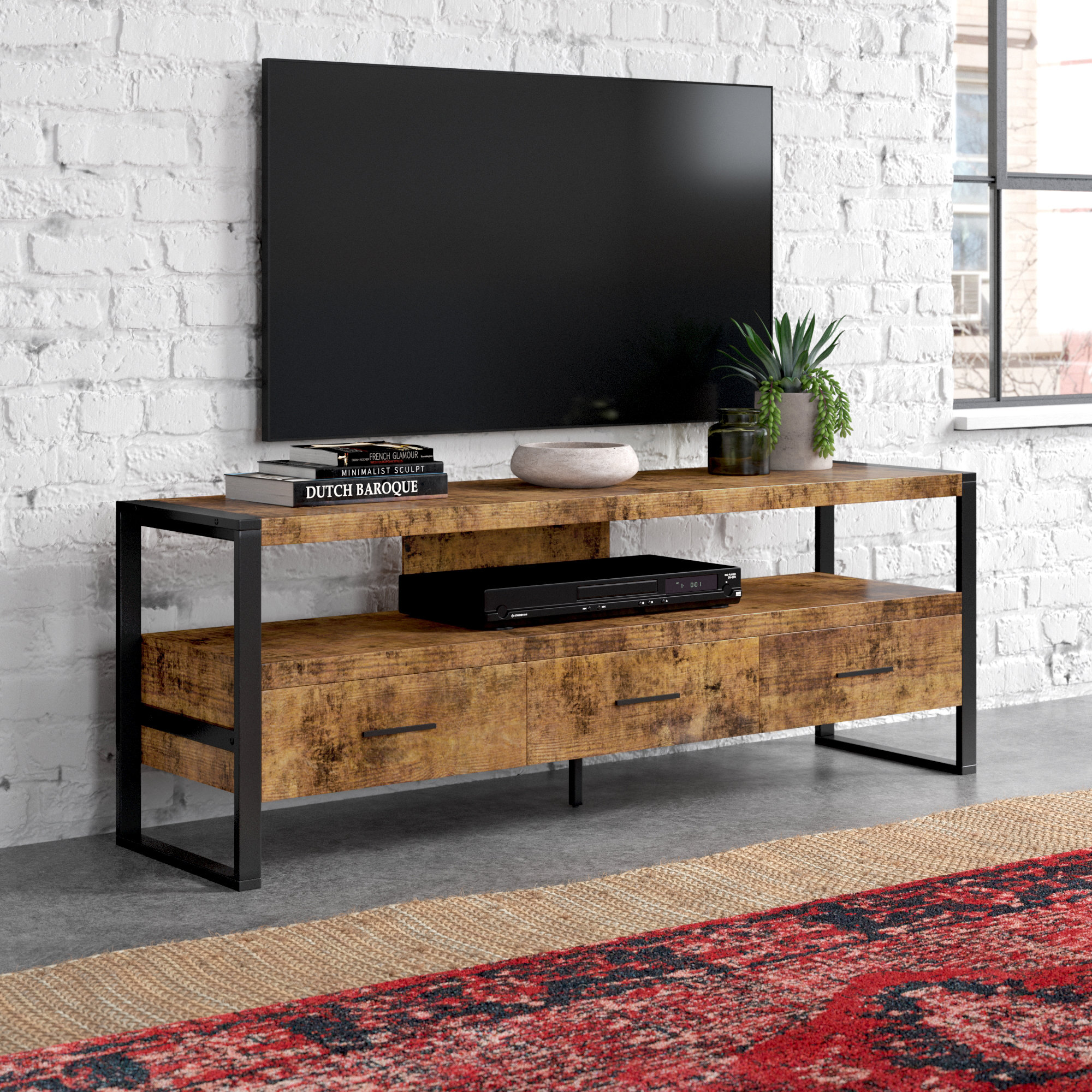 Steelside™ Stiles TV Stand for TVs up to 85" & Reviews | Wayfair