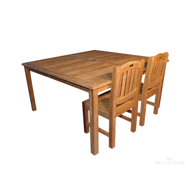 Regal Teak Teak Outdoor Dining Table & Reviews | Wayfair