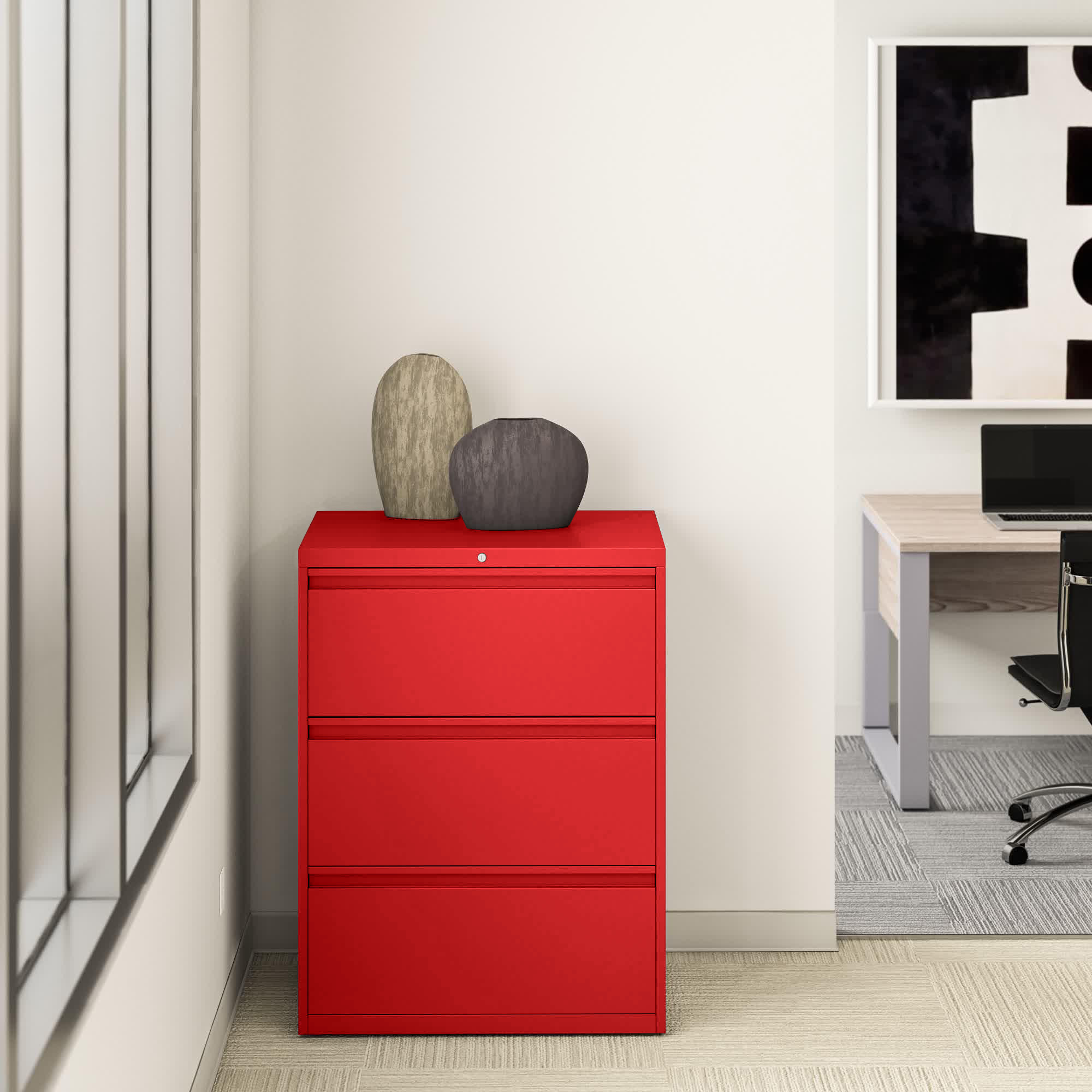 CommClad 36'' Wide 3 -Drawer Steel Lateral Filing Cabinet | Wayfair