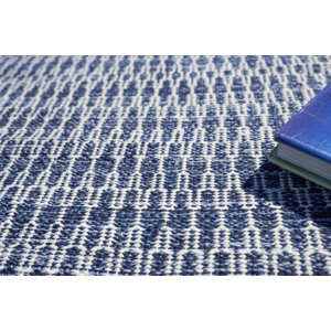 Exquisite Rugs Florence Handmade Flatweave Recycled P.E.T. Navy/White ...