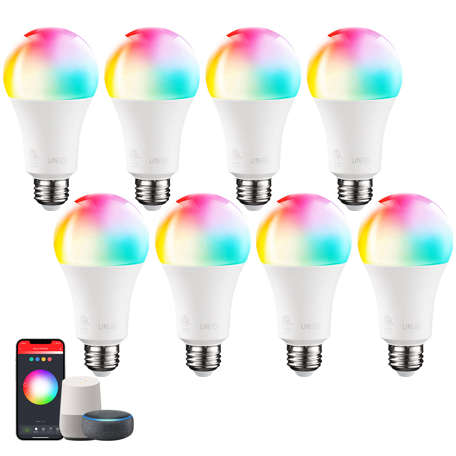 TORCHSTAR A21 LED Smart Light Bulb Dimmable, 11W ( 75W Equiv.) Color ...