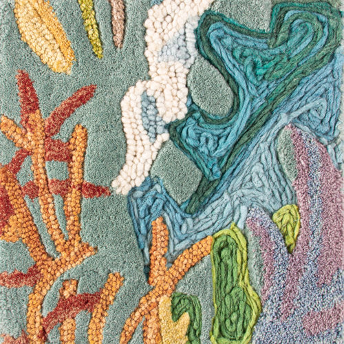 CompanyC To Bay Go Handmade Wool Blue/Green/Gray Rug & Reviews | Wayfair