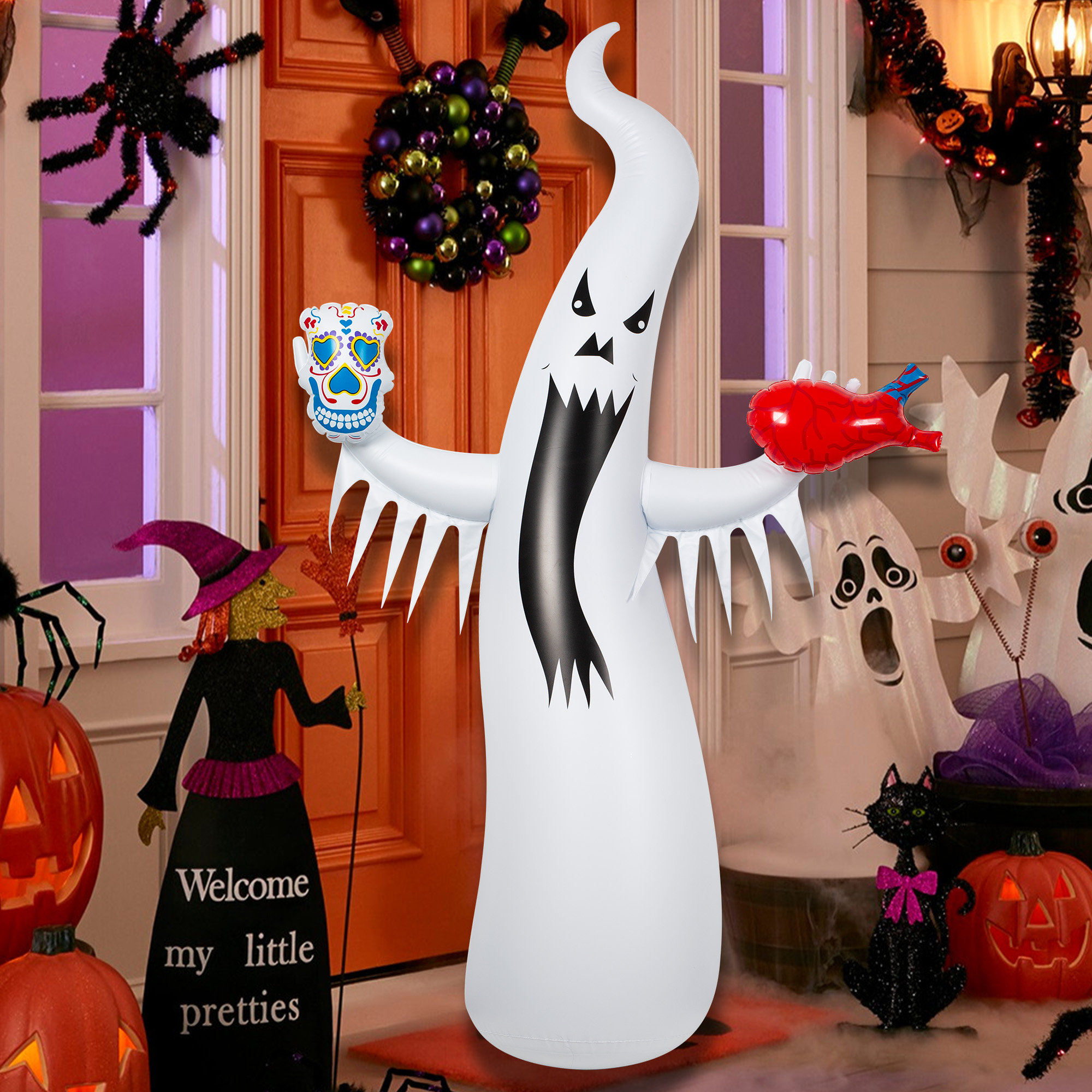 The Holiday Aisle® Halloween Ghost Inflatable | Wayfair