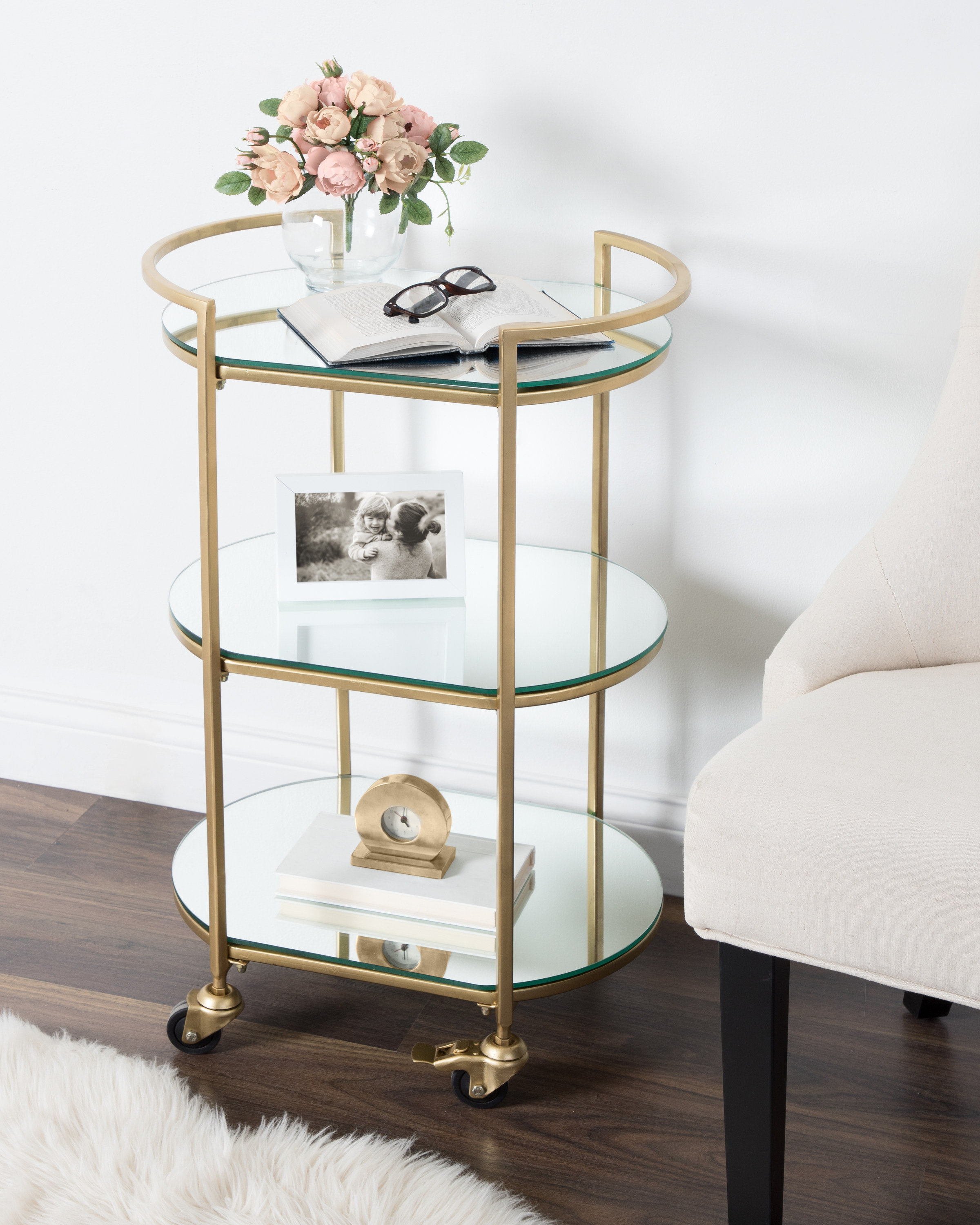 Mercer41 Ceferina Bar Cart & Reviews | Wayfair