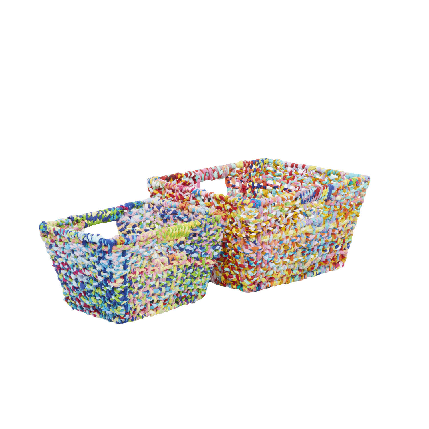 Red Barrel Studio® 2 Piece Fabric Basket Set | Wayfair