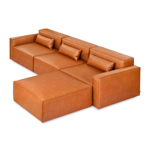 Gus Modern Mix Modular 167" Wide Reversible Modular Corner Sectional ...