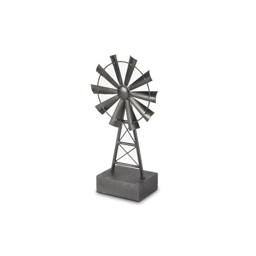 Gracie Oaks Holderman Metal Windmill Table Decor & Reviews | Wayfair