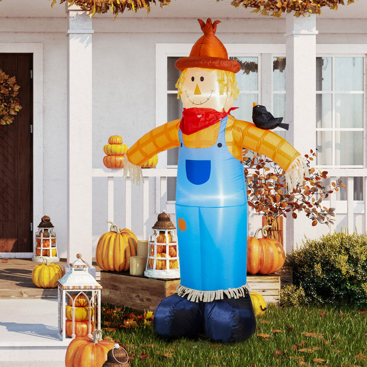 Glitzhome Scarecrow Inflatable | Wayfair