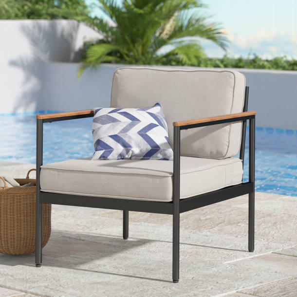 Trent Austin Design® Mulvihill 56" Wide Outdoor Loveseat in Black ...