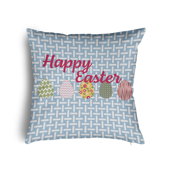 The Seasonal Aisle Hollhurst Happy Easter Square Scatter Cushion With ...