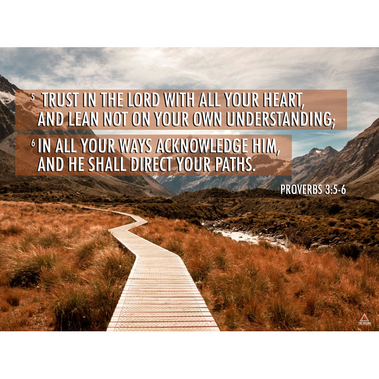 Tri-Seven Entertainment Proverbs 3:5-6 Poster Trust In The Lord Bible ...