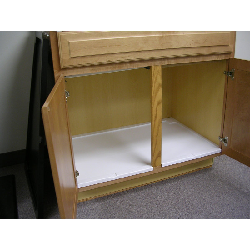 Symple Stuff Lutherville Plastic Trimmable Under Sink Drip Tray ...