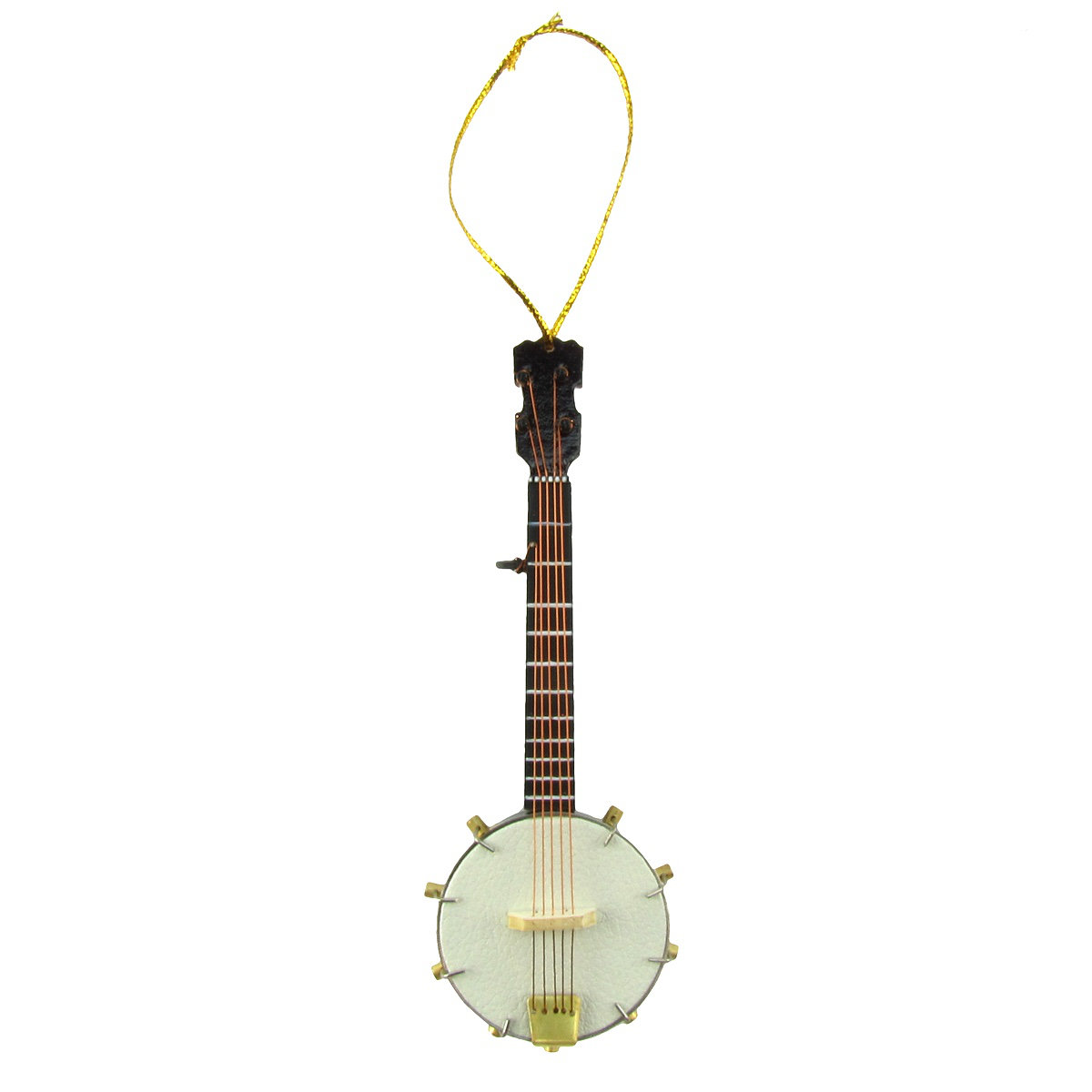 The Holiday Aisle® Miniature Banjo Musical Instrument Realistic Hanging ...