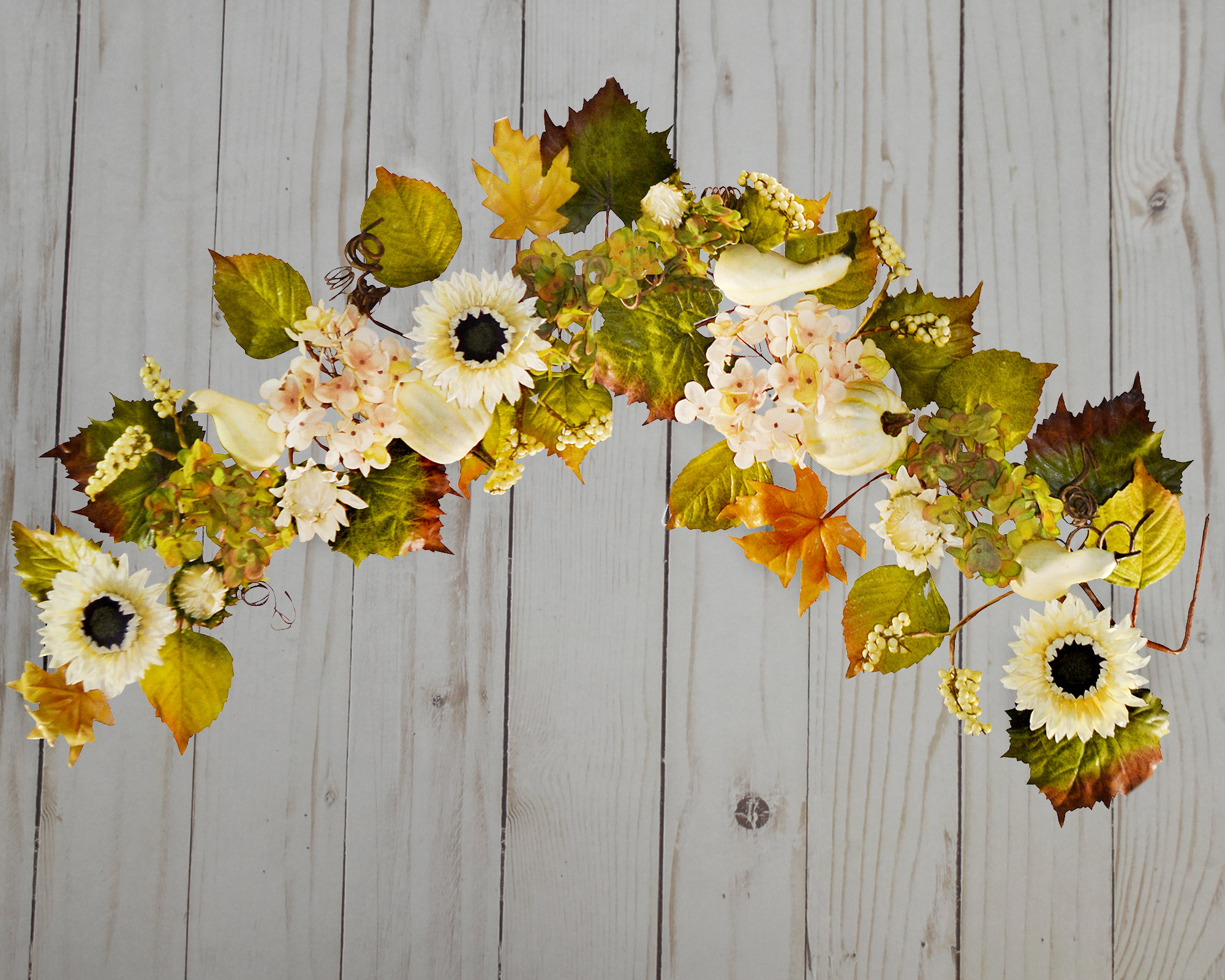 Primrue 60'' in. Faux Sunflower Garland | Wayfair