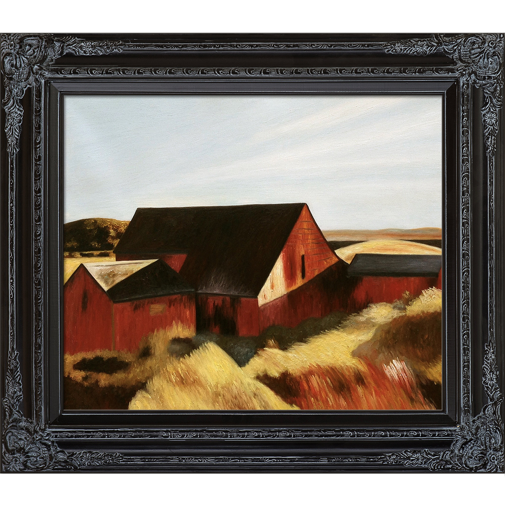 Overstock Art Cobb's Barns, South Truro, 1933 Framed On Canvas by ...