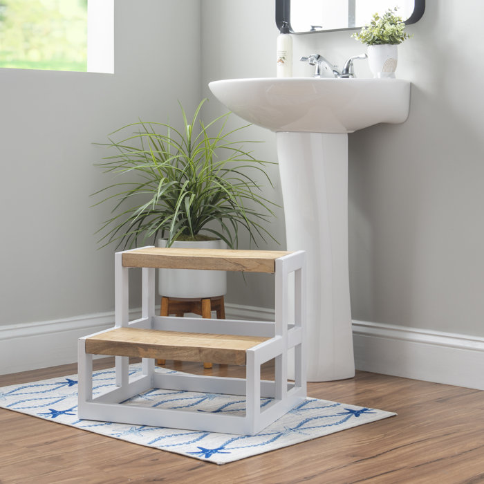 Trent Austin Design® Majeski 2 - Step Wood Step Stool & Reviews | Wayfair