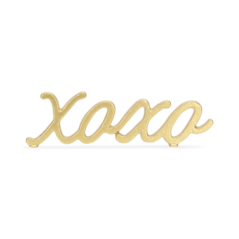 Wrought Studio Moneta Table XOXO Letter Block & Reviews | Wayfair
