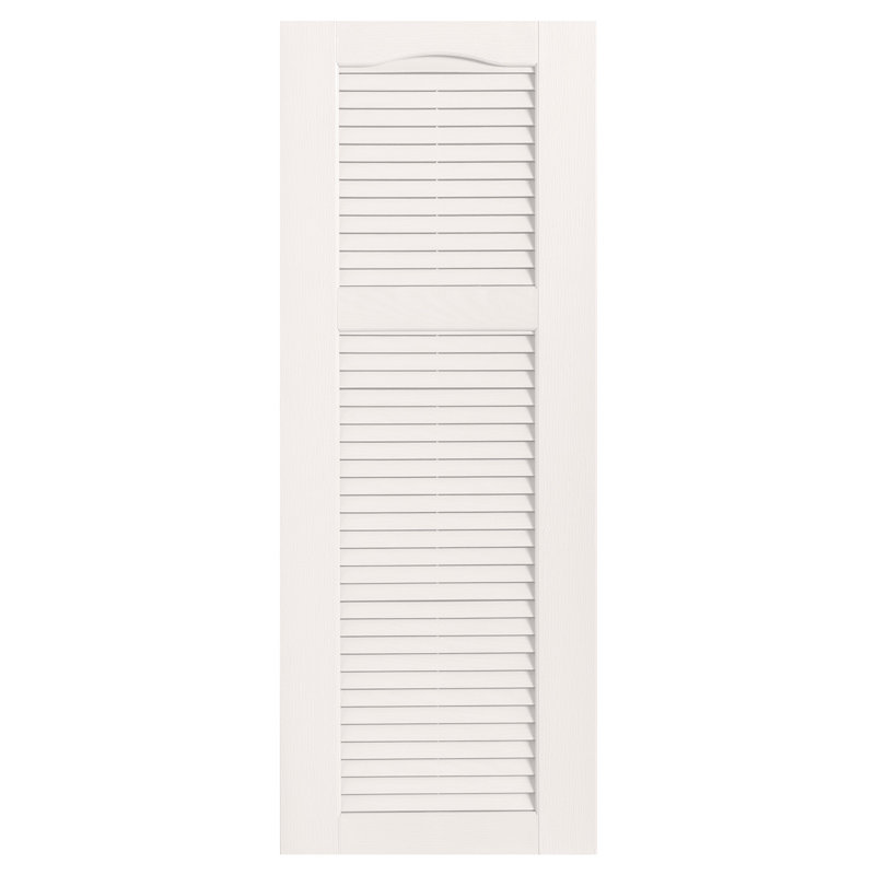 Alpha Shutters Cathedral Top Cottage-style Open Louver Shutters Pair ...