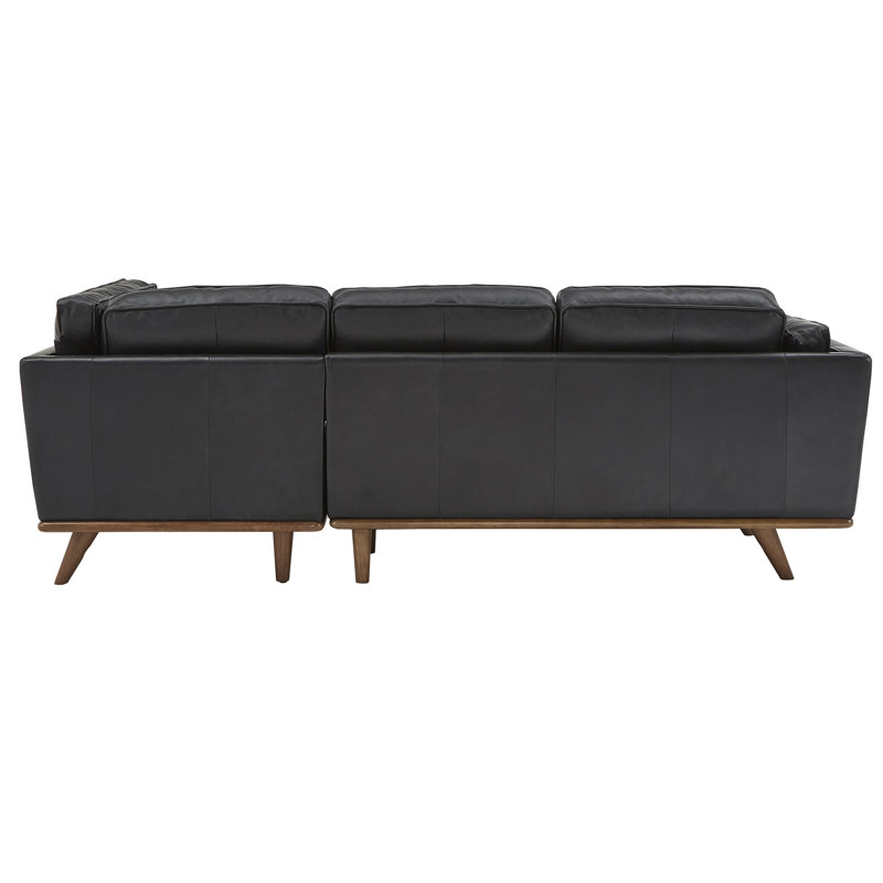 Kingstown Home Ugo Leather Sectional & Reviews | Wayfair