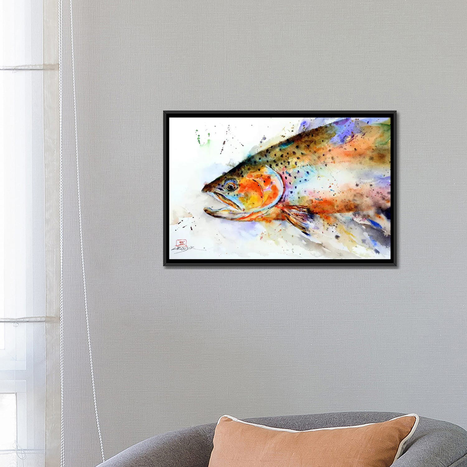 Loon Peak® Fish (Multi-Color) by Dean Crouser - Gallery-Wrapped Canvas ...
