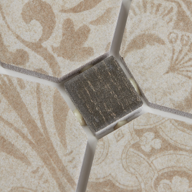 Daltile Rhetoric 2" x 2" Porcelain Octagon and Dot Tile | Wayfair