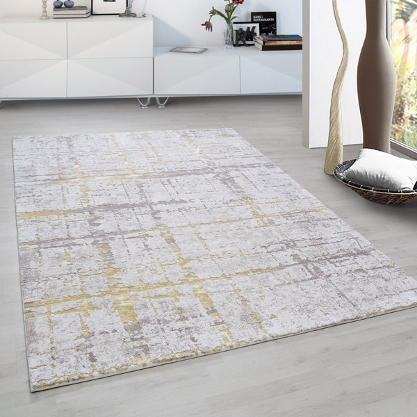 Ayyildiz Hali Quasar Cream/Yellow Rug | Wayfair.co.uk