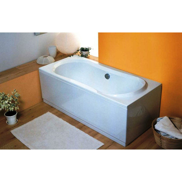 Belfry Bathroom Universal Side Panel In White Acrylic | Wayfair.co.uk