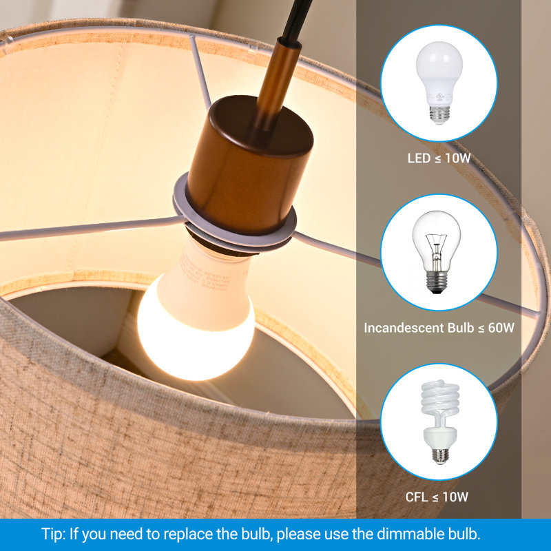 George Oliver Mccurry 68" Arched Dimmable Floor Lamp & Reviews | Wayfair