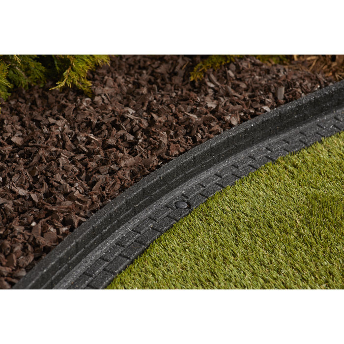 Rubberific 4 ft. Brickface Rubber Landscape Lawn Edging & Reviews | Wayfair