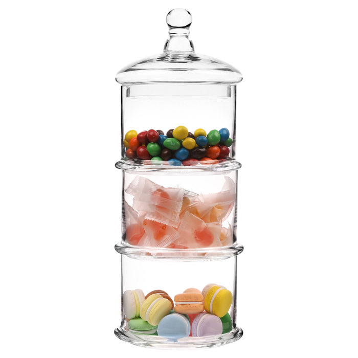 Prep & Savour 3 Tier Stacking 250 qt. Apothecary Jar & Reviews | Wayfair