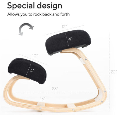 Luxton Home Ergonomic Chair Work from Home Posture Chair with Extra ...