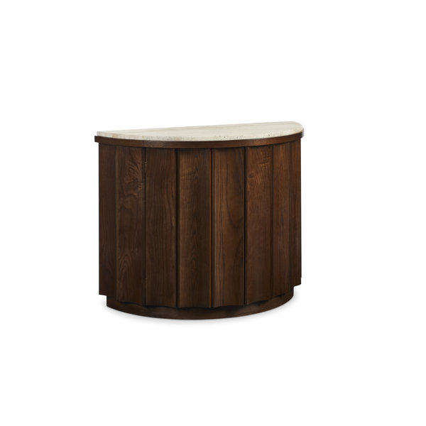 Hickory White 34'' Tall Half Circle Accent Cabinet | Wayfair
