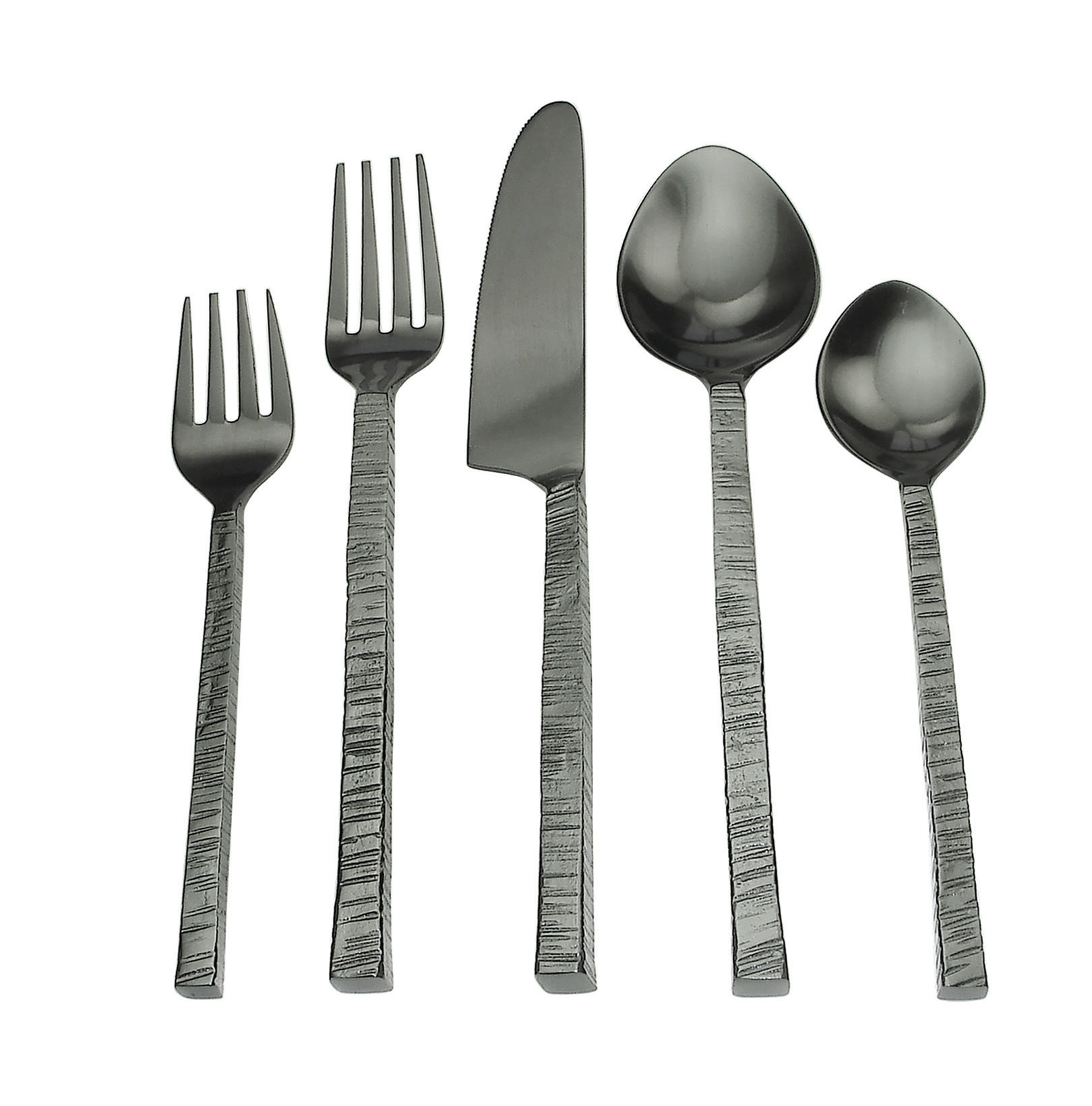 David Shaw Silverware Shale 20 Piece Flatware Set, Service for 4 ...
