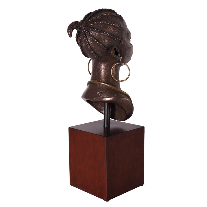 World Menagerie Ulrica African Bust on Stand | Wayfair