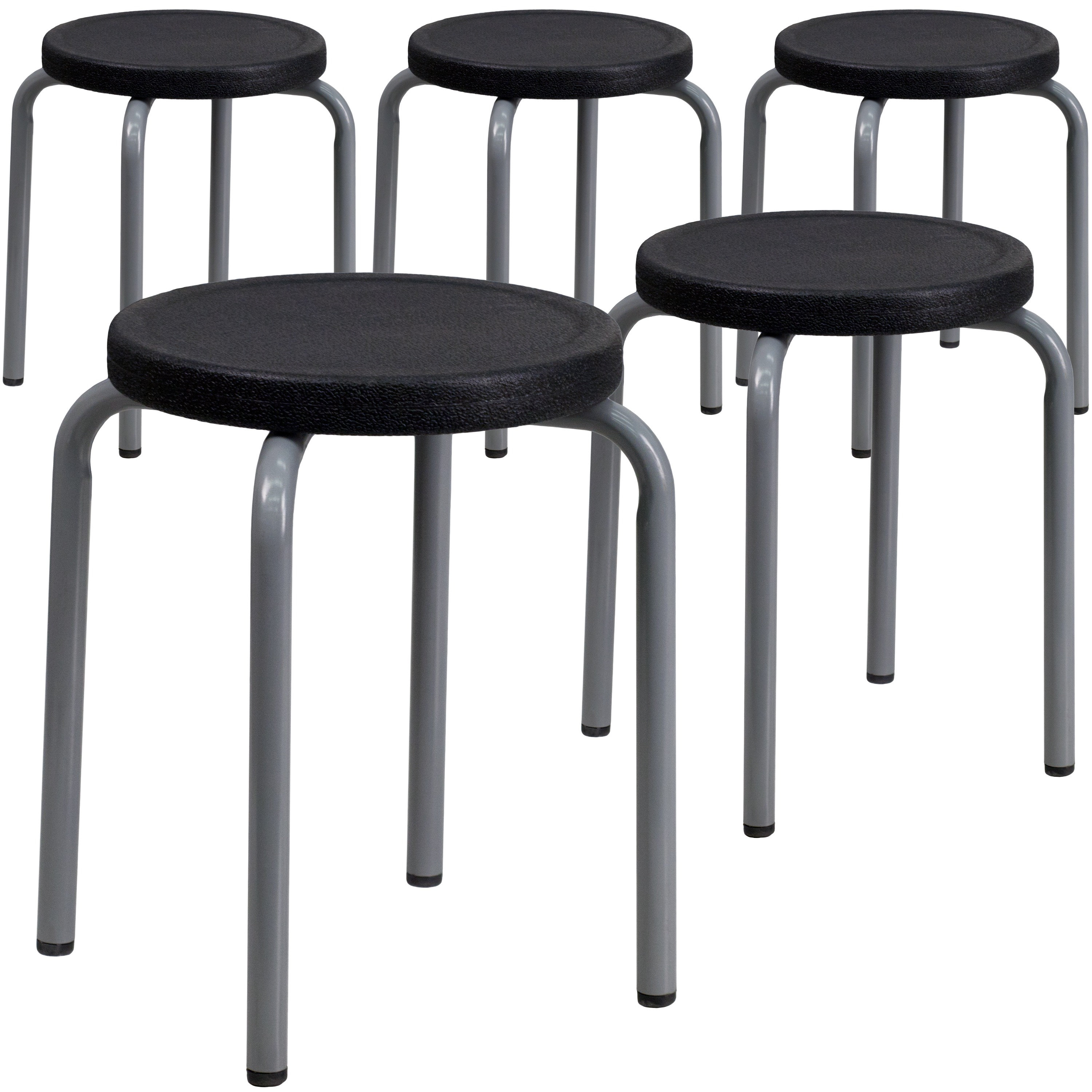 Latitude Run® Pennypacker Stackable Stool with Powder Coated Frame ...