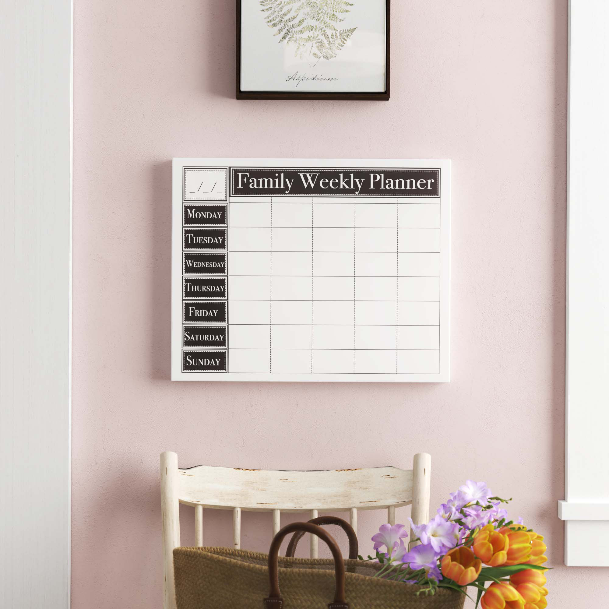 Lark Manor Family Weekly Wall Mounted Dry Erase Board | Wayfair