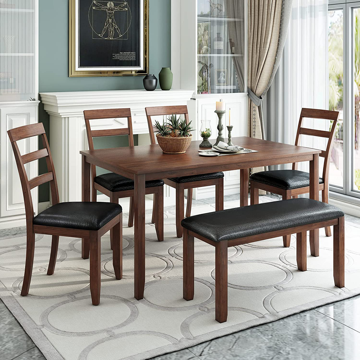 Astomi Extendable Solid Wood Dining Set | Wayfair