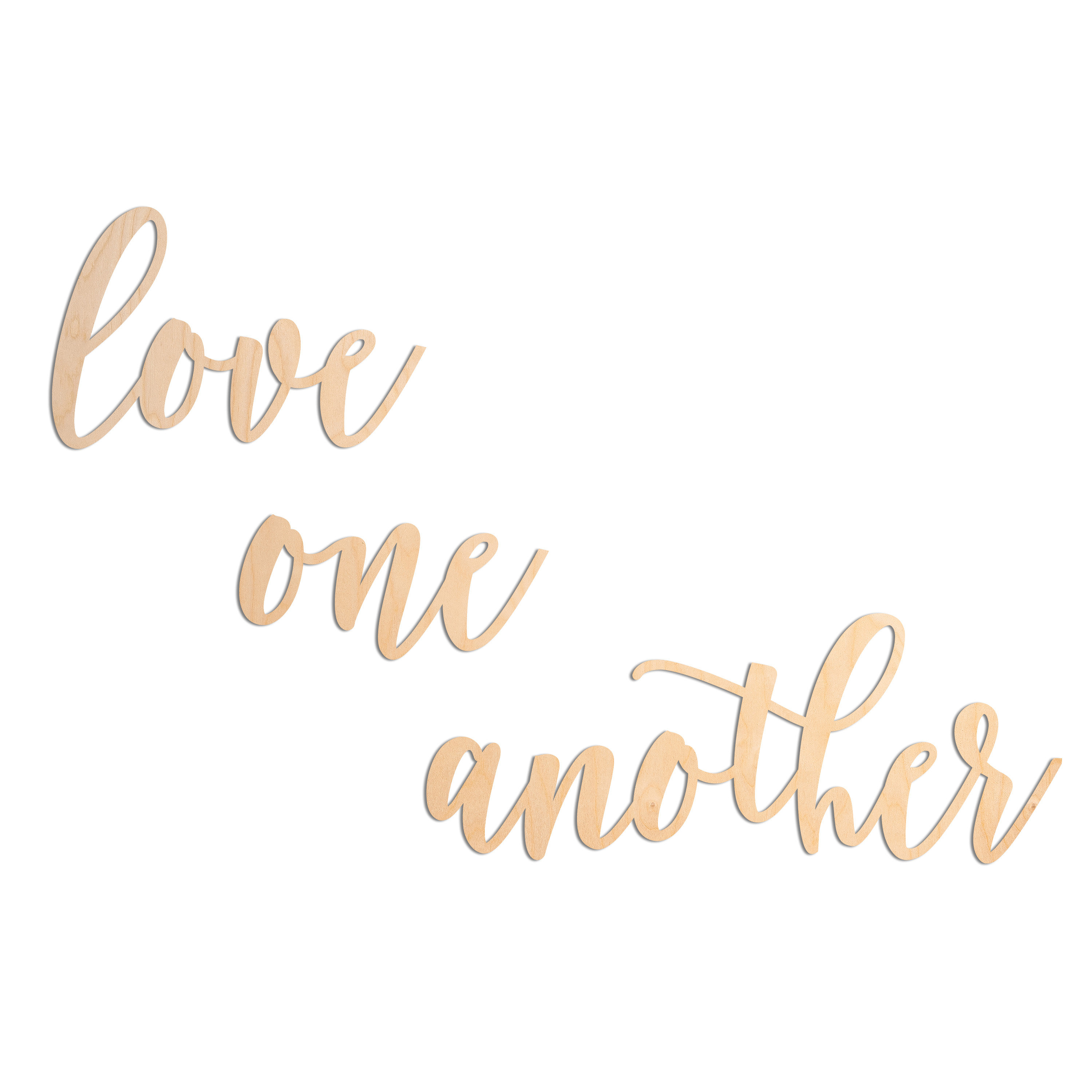 Latitude Run® 3 Piece Cursive Love One Another Wall Décor Set | Wayfair