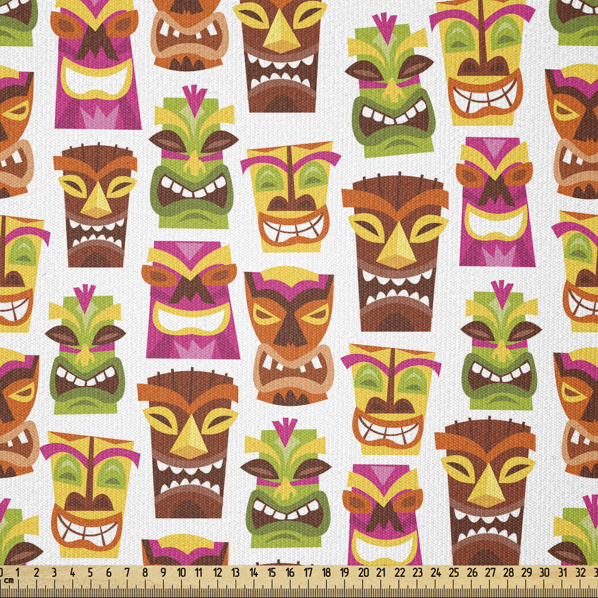 East Urban Home Tiki Bar Fabric By The Yard, Sixties Retro Inspired ...