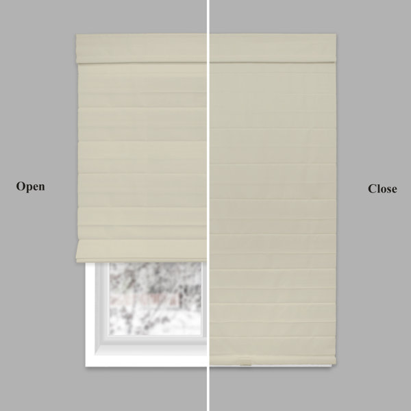 Symple Stuff Room Darkening Beige Roll-Up Shade | Wayfair